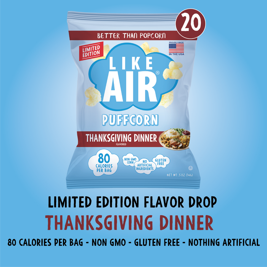 Puffcorn Single Serve Variety Pack - 20 bags - Like Air Puffcorn
